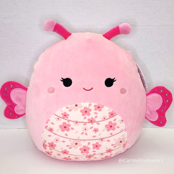 Squishmallows | Toys | Mogo 2 Pink Hot Pink Butterfly W Floral Belly ...